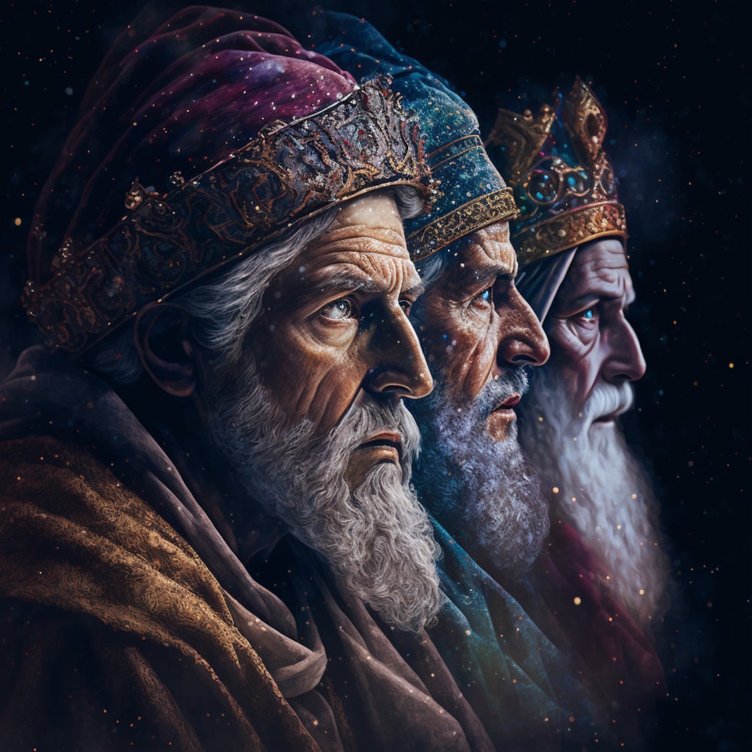 The Three Wise Men Portrait Downloadable Png File Perfect for Wall Decor - Etsy