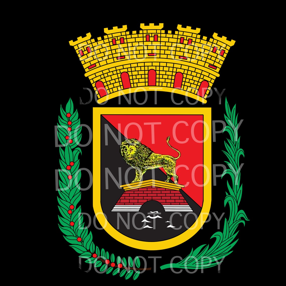 Ponce City Puerto Rico Diseño Escudo SVG Y PNG - Etsy