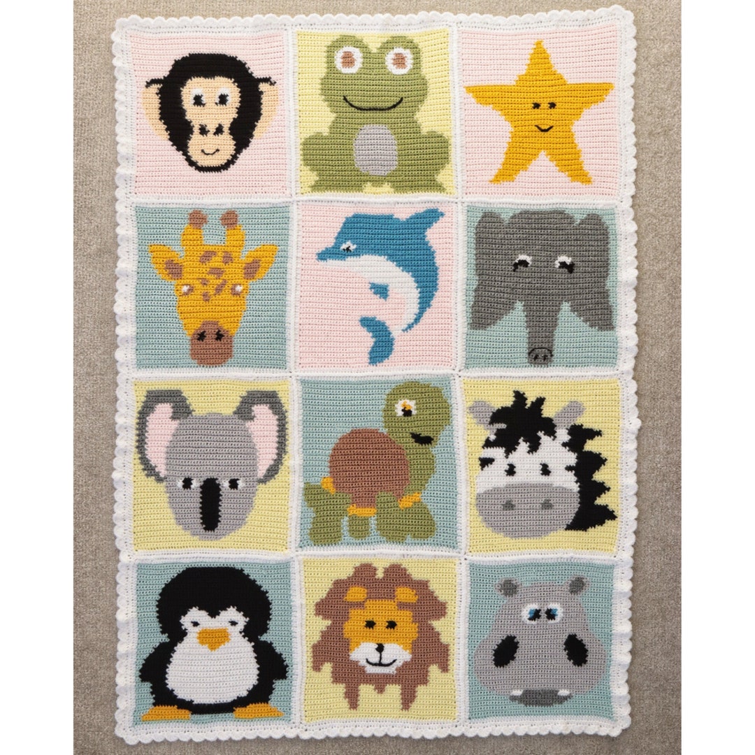 Crochet Animal Blanket Pattern, Crochet Animals, Crochet Animal ...
