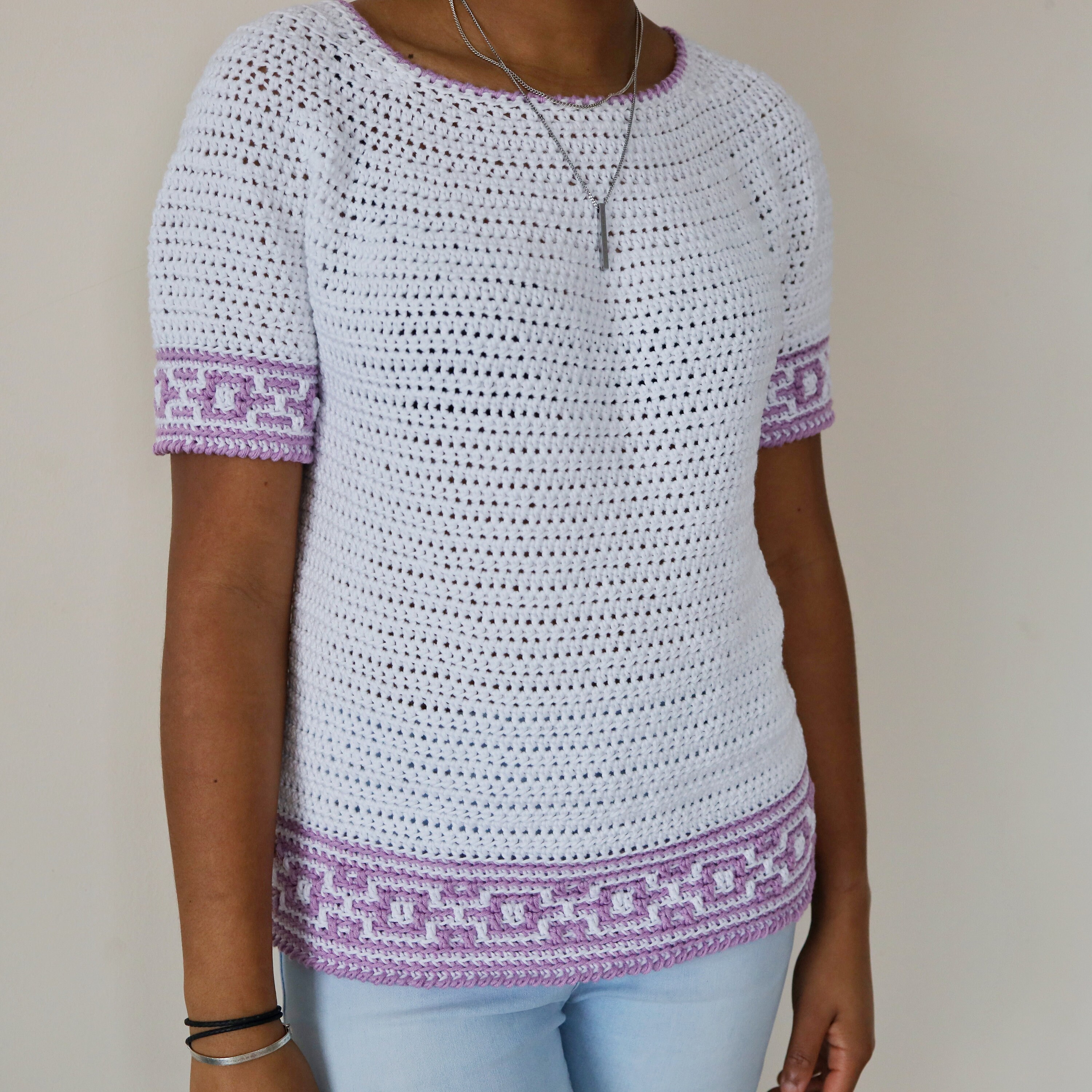 Mosaic Tee Crochet Pattern Crochet T-shirt Pattern Crochet - Etsy