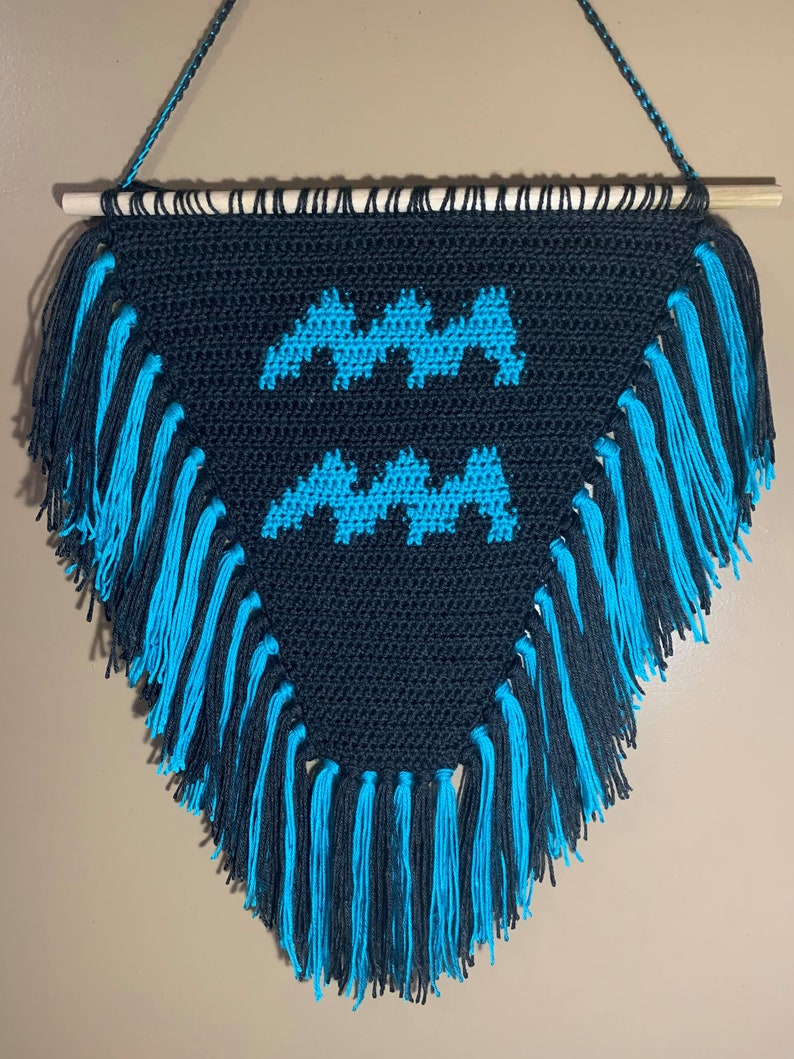 Crochet Wall Hanging Patterns, Crochet Zodiac Signs, Crochet Wall ...