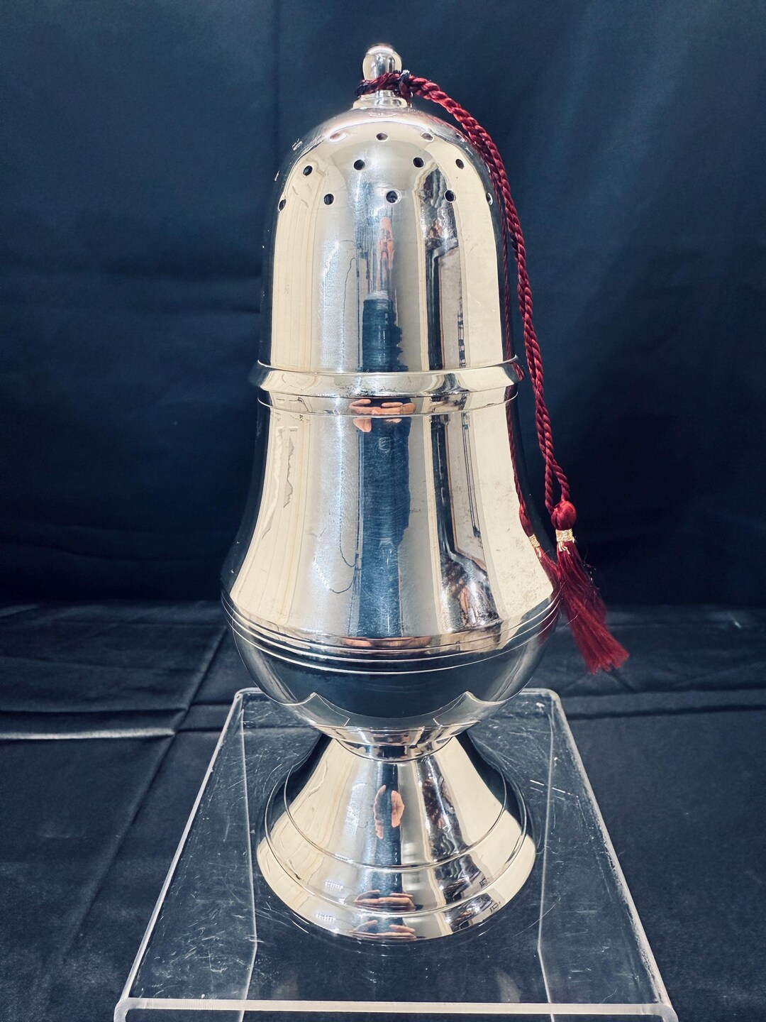 Vintage Silver Plated Sugar Shaker Salt Caster MUFFINEER Castor 8.5 ...