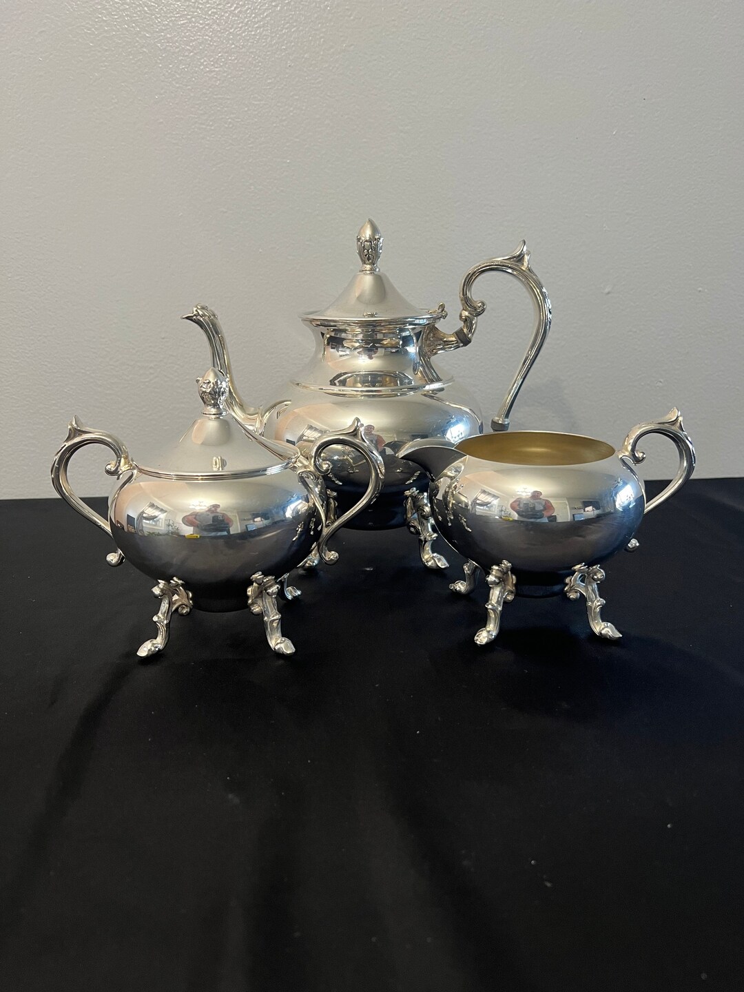 3pc Silver Plated Tea Set Possibly by Prill, Poole, or Priesner - Etsy