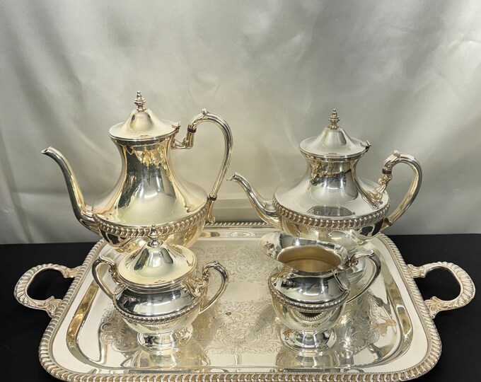 5pc Silver Plated Coffee and Tea Set Made by Lehman Bros - Etsy