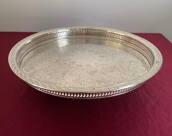 Home & Living Dining & Serving Lovely Large Vintage Silverplate and Cut ...