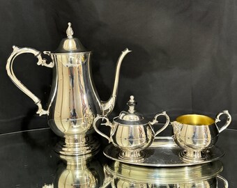 4pc Silver Plated Tea Set by Oneida, Feista Oneida - Etsy