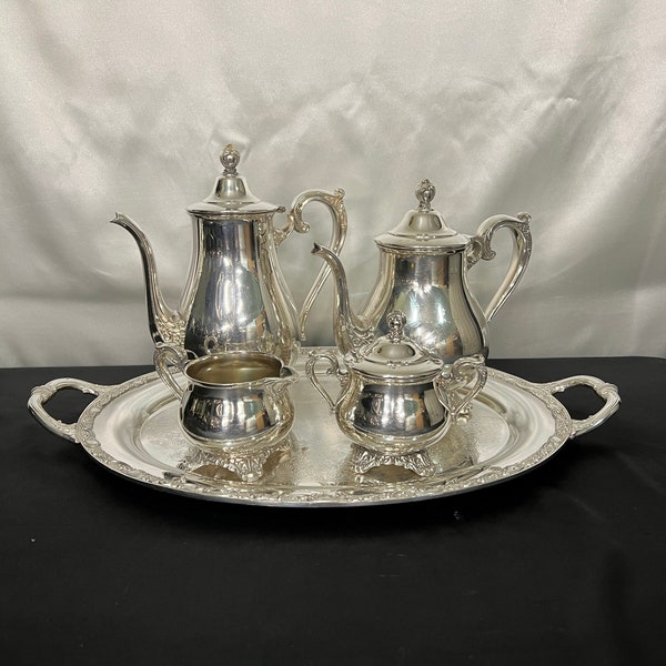 Wm Rogers Silver Tea Set - Etsy