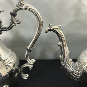 4pc Silver Plated Tea Set, Lady Margaret Pattern by FB Rogers, 2377 - Etsy