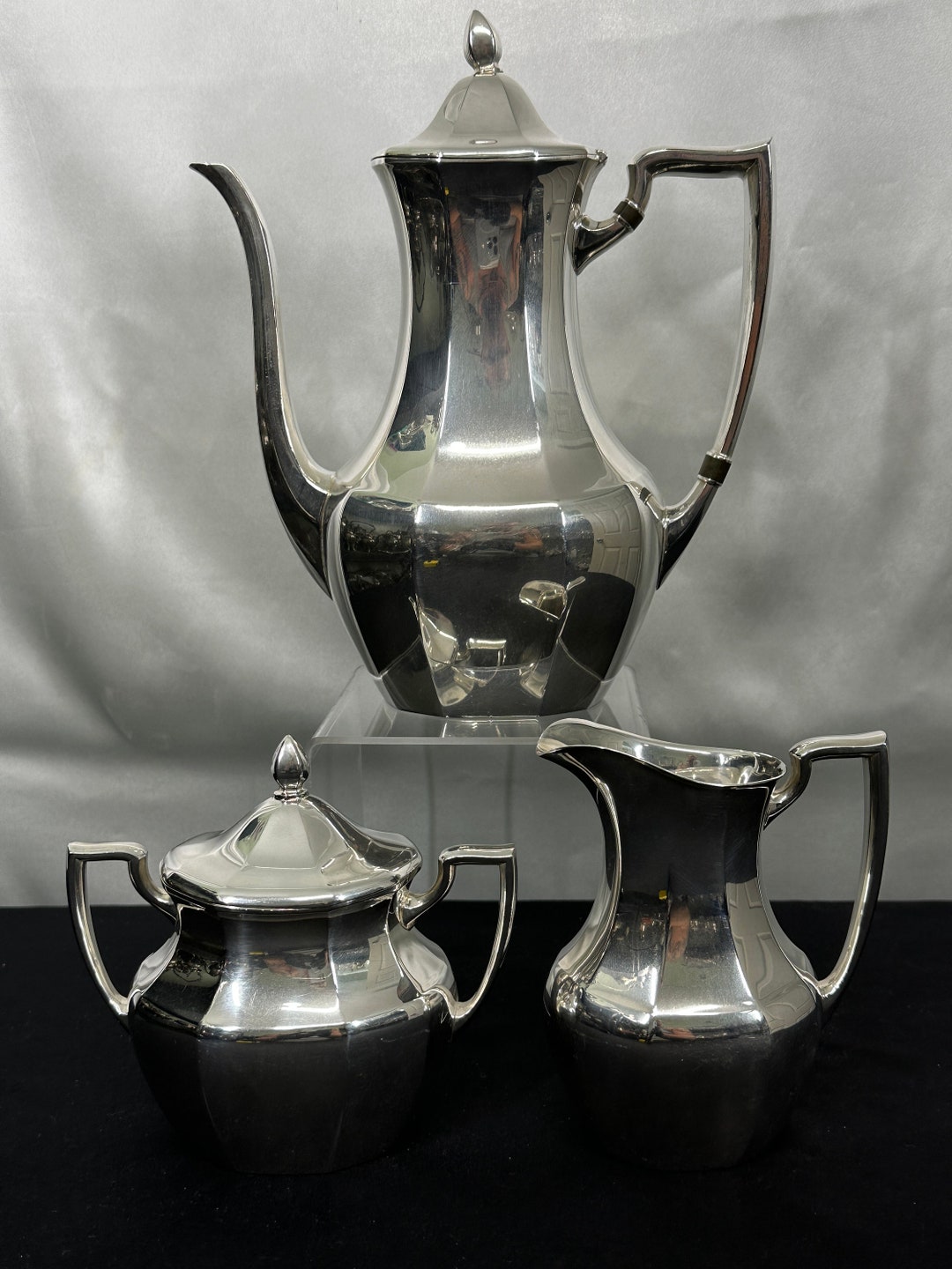 Vintage Oneida Silver Plated Tea Set: Patrician Pattern, 3-piece - Etsy