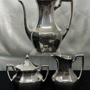 Vintage Oneida Silver Plated Tea Set: Patrician Pattern, 3-piece - Etsy