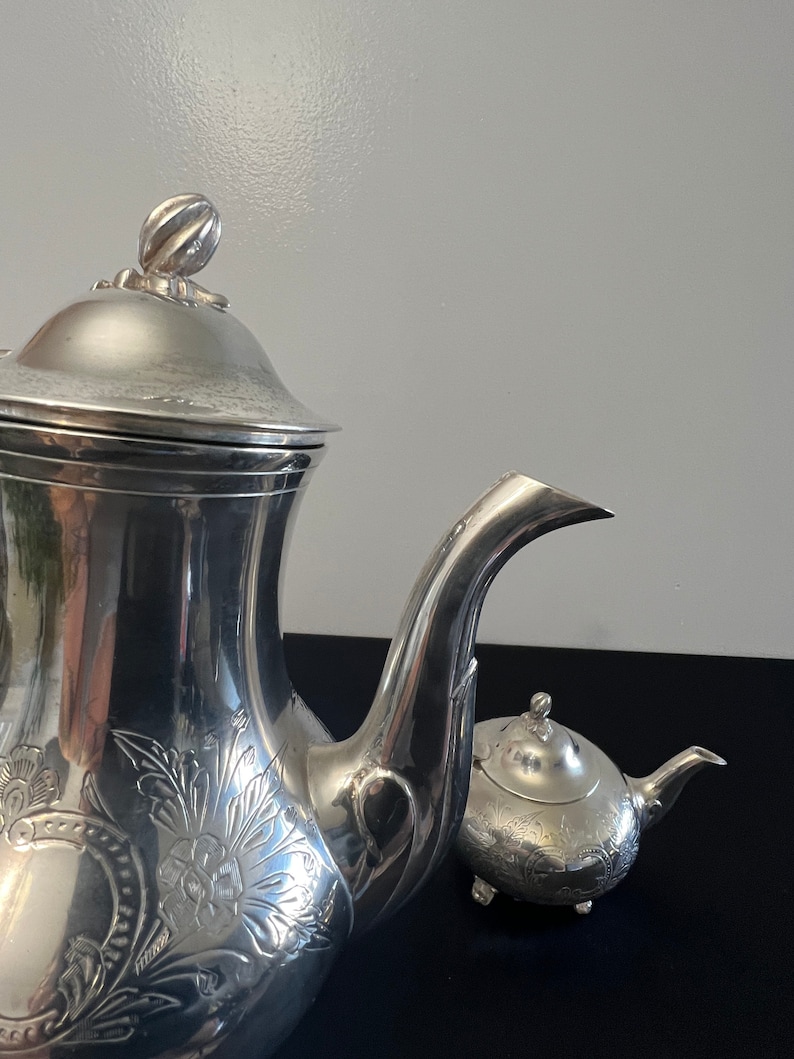 4pc Silver Plated Tea Set Made by India - Etsy