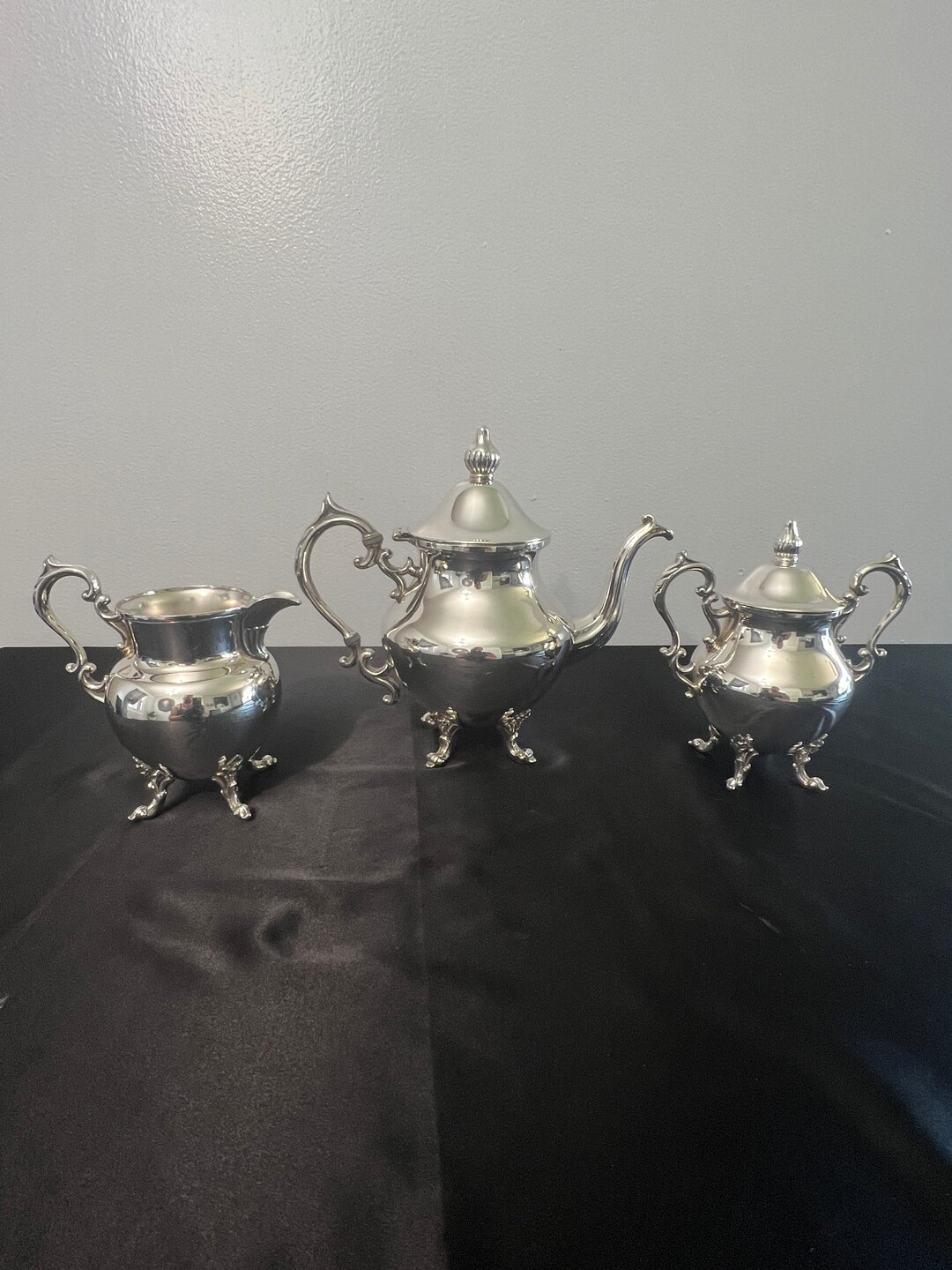 3pc Silver Plate Tea Set by Birmingham Silver Co. Pattern, BIMBIM9 - Etsy