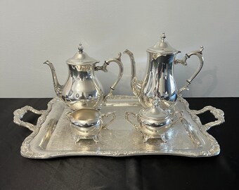 Wm Rogers Silver Tea Set - Etsy