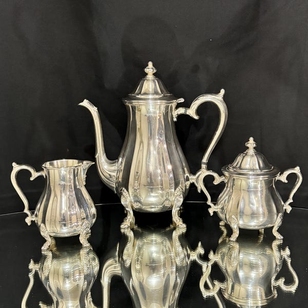 Silver Tea Set - Etsy