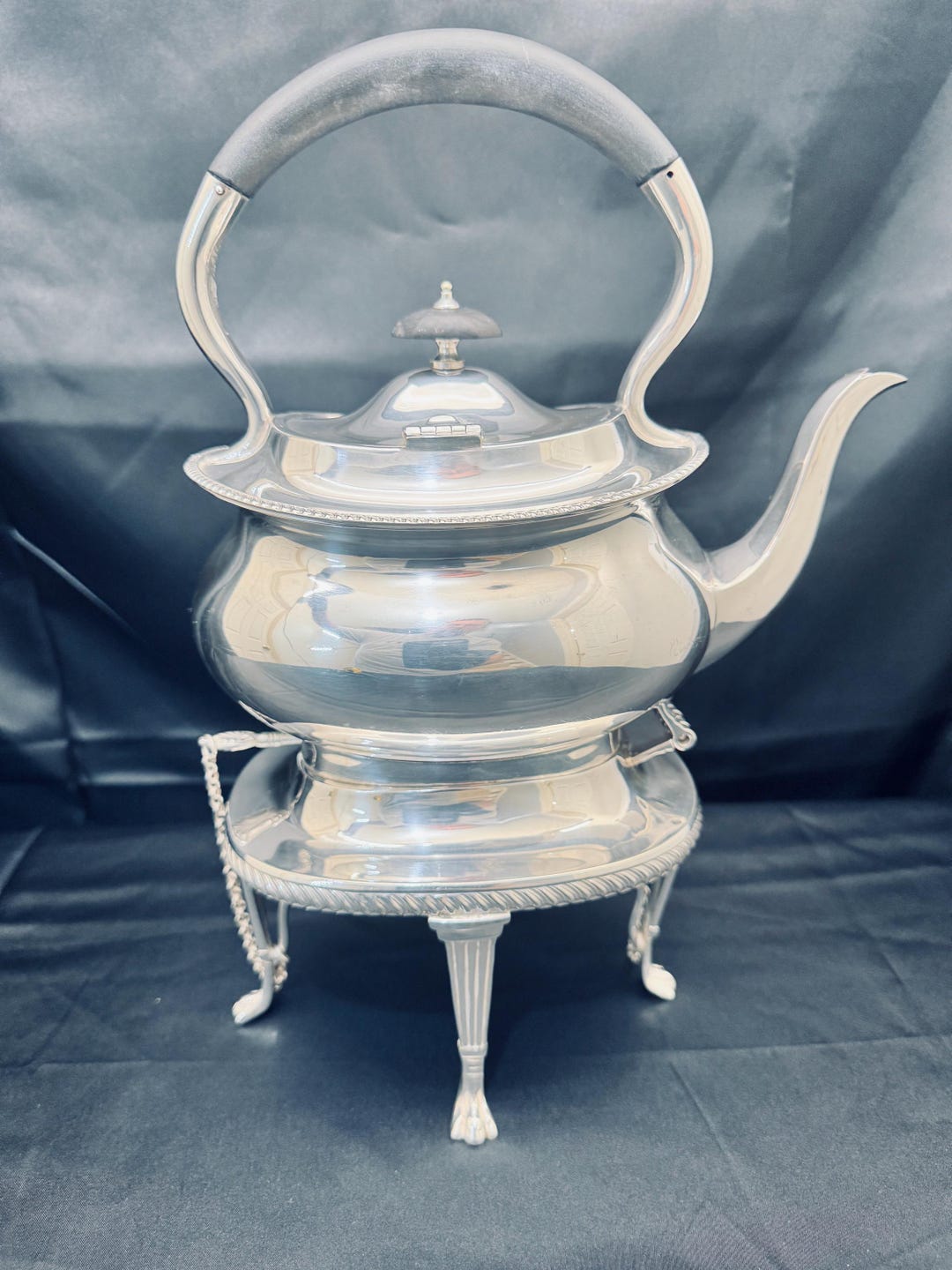Electroplate Nickel Silver Tilting Teapot: Vintage Hot Water Pot With ...