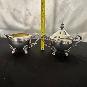 4pc Silver Plated Tea Set, Lady Margaret Pattern by FB Rogers, 2377 - Etsy