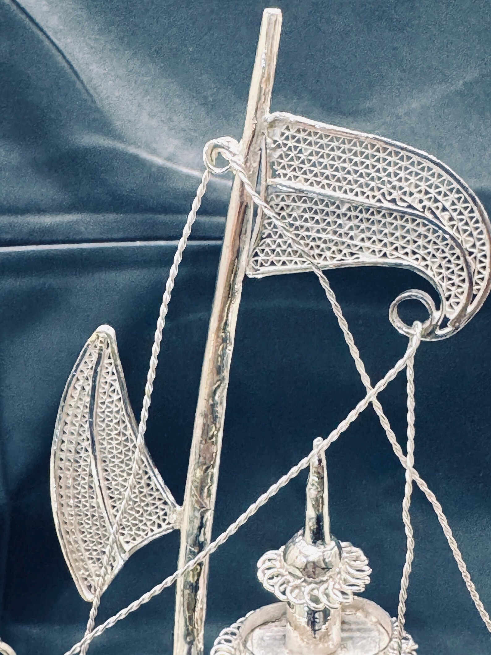 Tarakasi, Silver Filigree Art of a Peacock Boat - Etsy