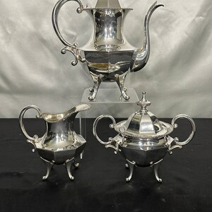 3pc Silverplated Tea Set by James W. Tufts - Etsy