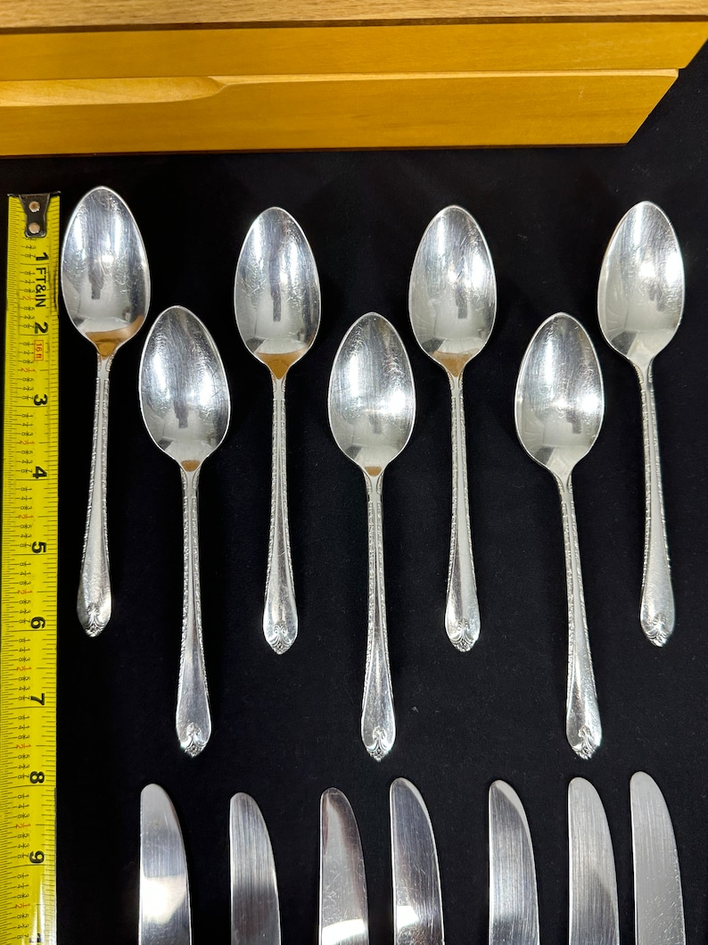 41pc Silver Plated Flatware Set Exquisite Pattern Wm Rogers - Etsy