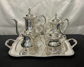 Silver Tea Serving Tray - Etsy