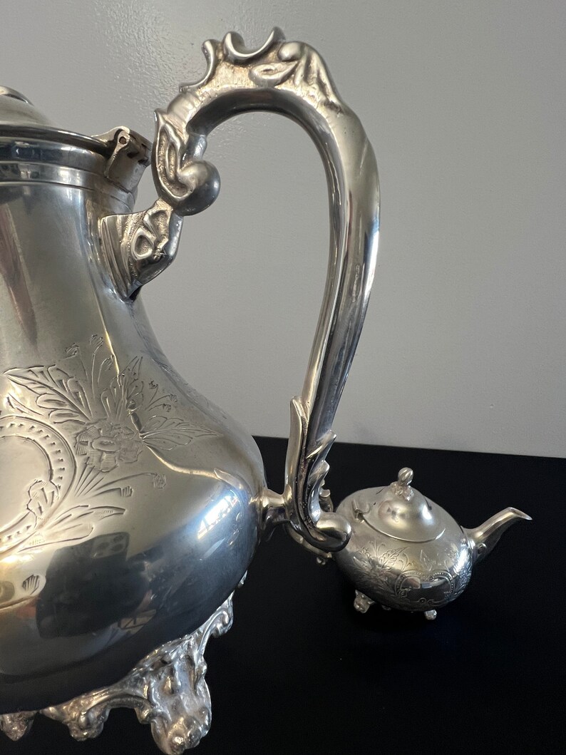 4pc Silver Plated Tea Set Made by India - Etsy