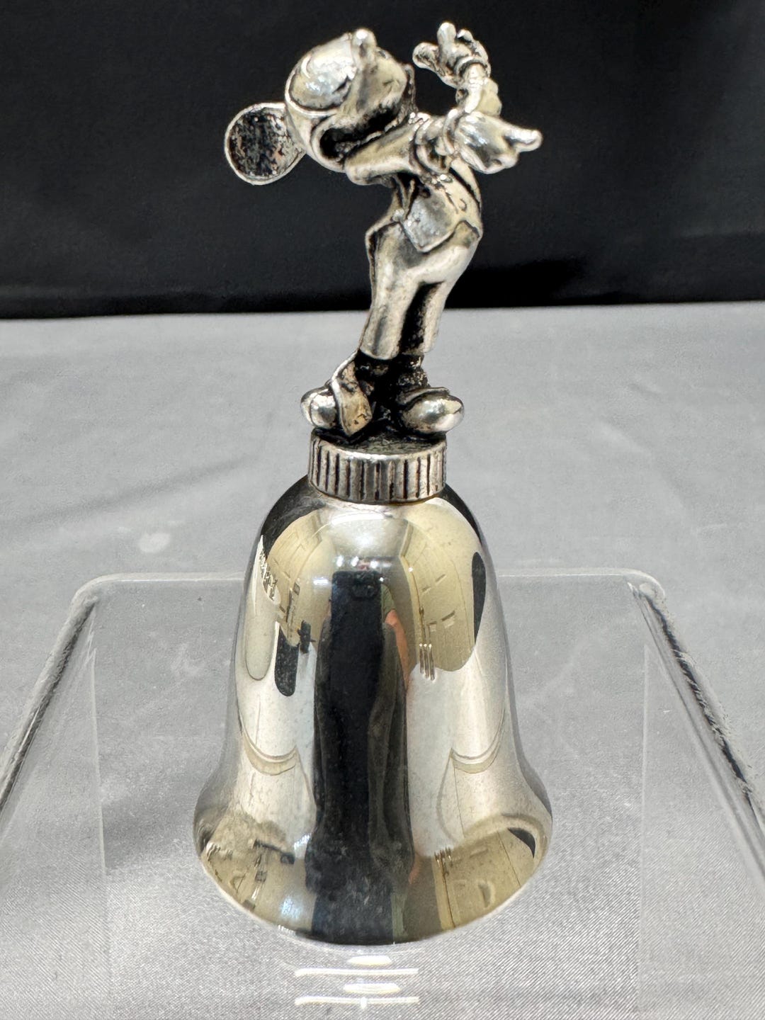 Pewter Disney Mickey Mouse Maestro, Conductor, Silverplated Bell New ...