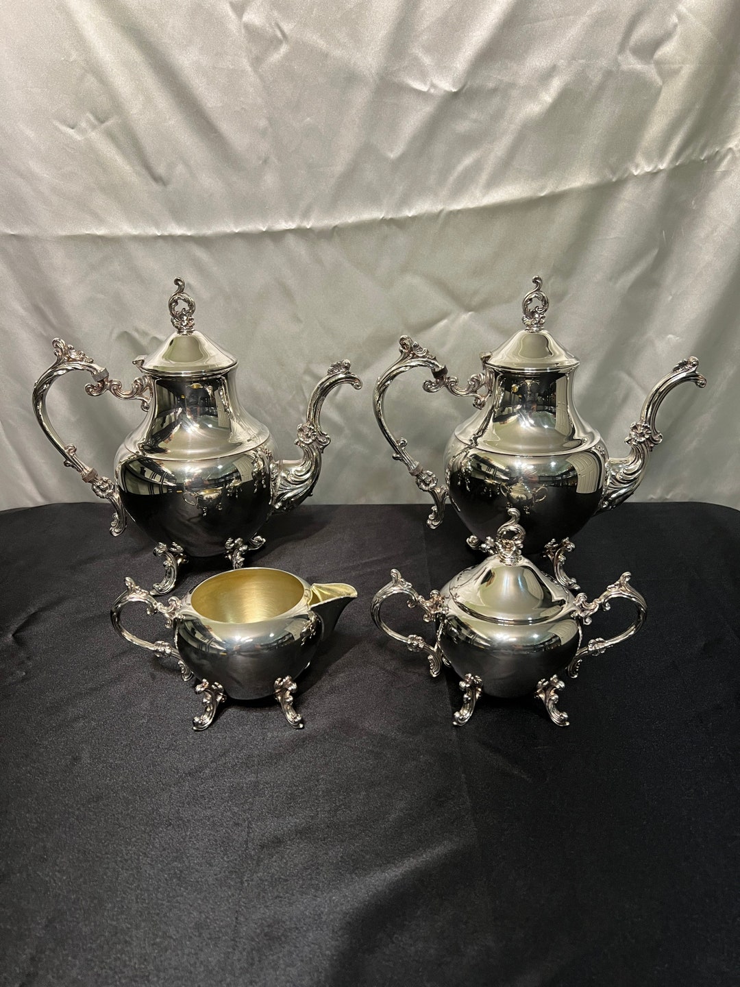 4pc Silver Plated Tea Set by FB Rogers, Pattern Number 1960 - Etsy