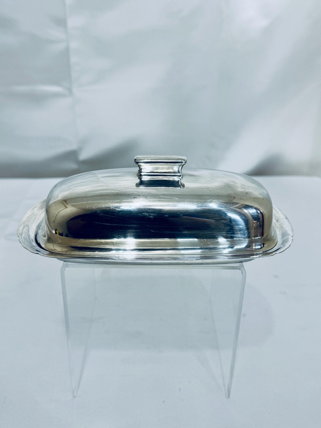 Silver Plated Butter Dish in the Embassy Pattern by Reed and Barton. - Etsy