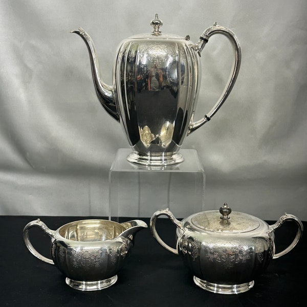Oneida Silver Plate Tea Set - Etsy