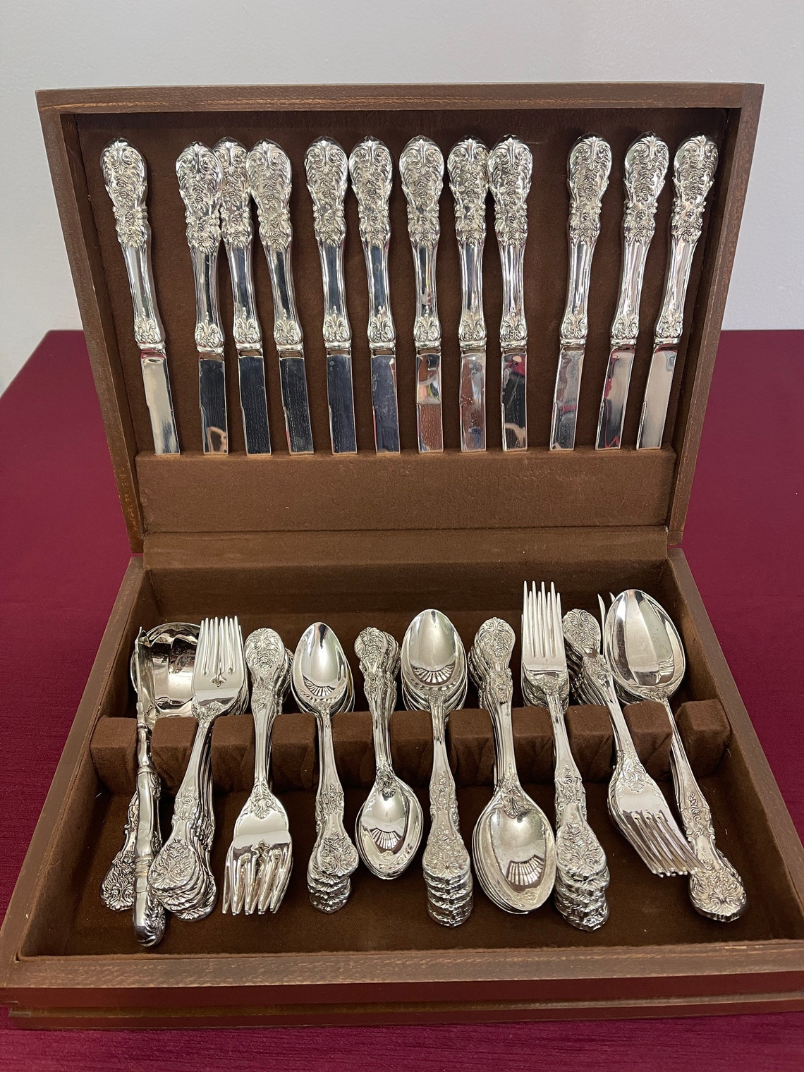 F.B. Rogers Silverplated Flatware French Rose Pattern. | Etsy