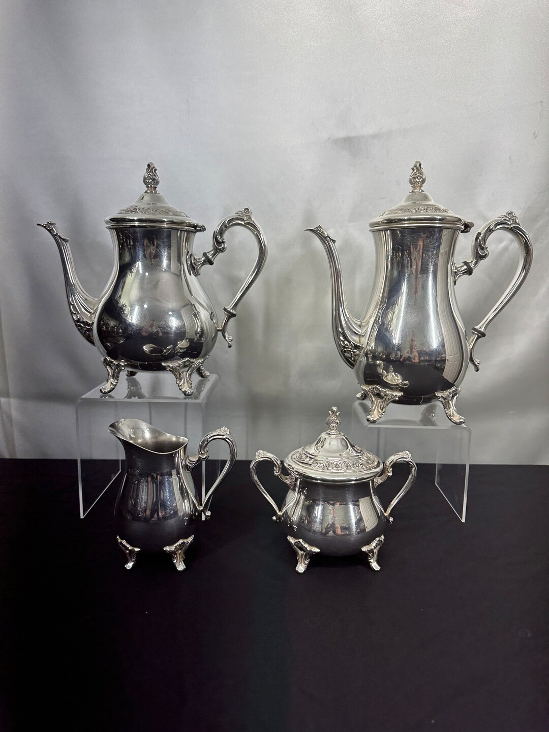 4pc Silver Plated Coffee and Tea Set, 501 Pattern by Wm. Rogers - Etsy
