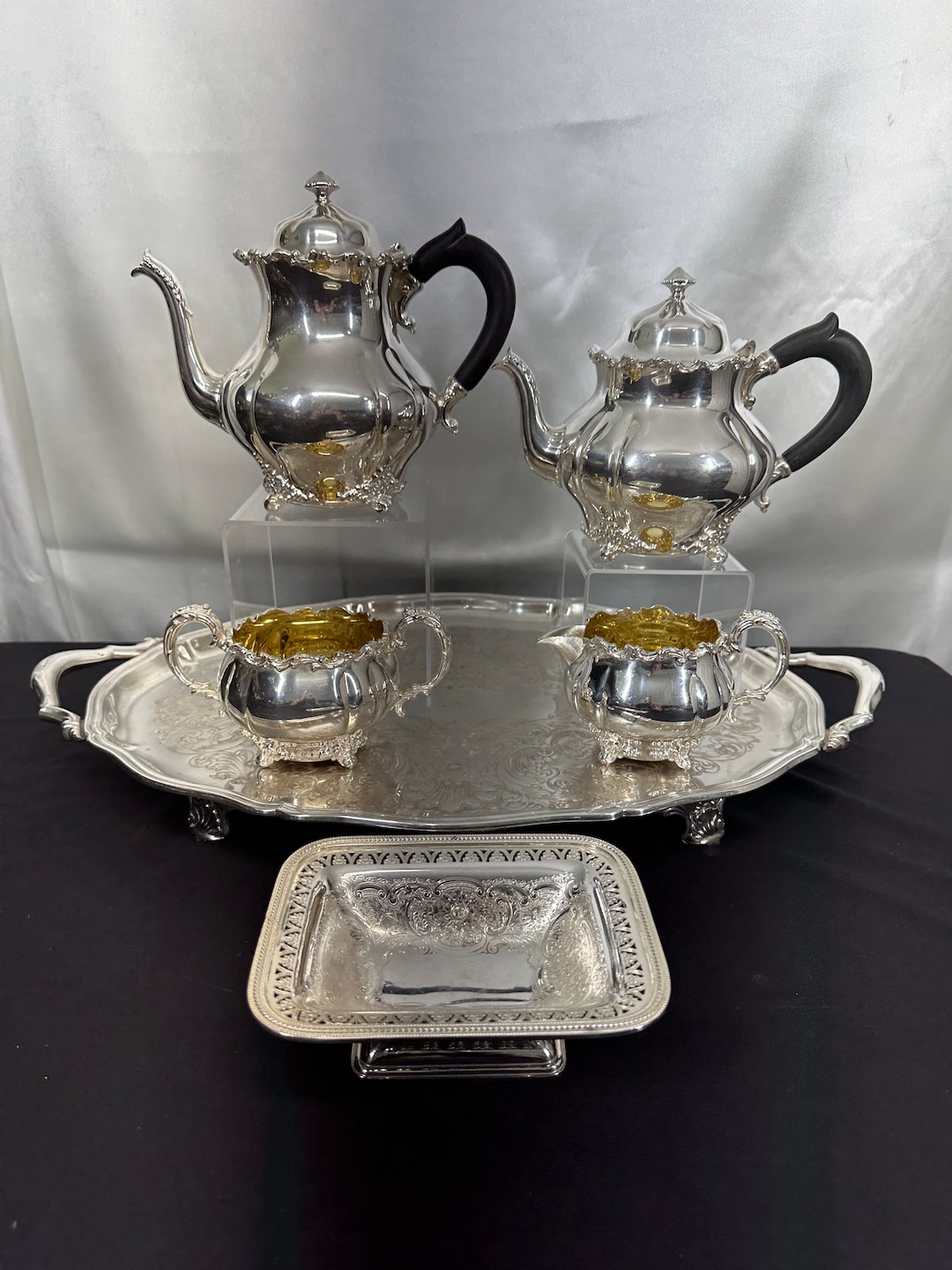 4pc Silver Plated Coffee and Tea Set, by Rogers Bros. It's the Prince ...