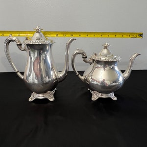 4pc Silver Plated Coffee and Tea Set by 1881 Rogers, the Glenrose ...