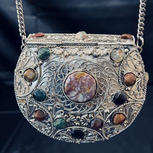 Vintage Silver Plate Sajai Metal Coin Purse, Filigree Designs and ...