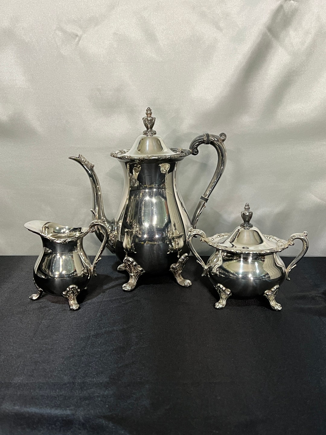 3pc Silver Plated Tea Set by Poole, Pattern Number 141, Bristol - Etsy