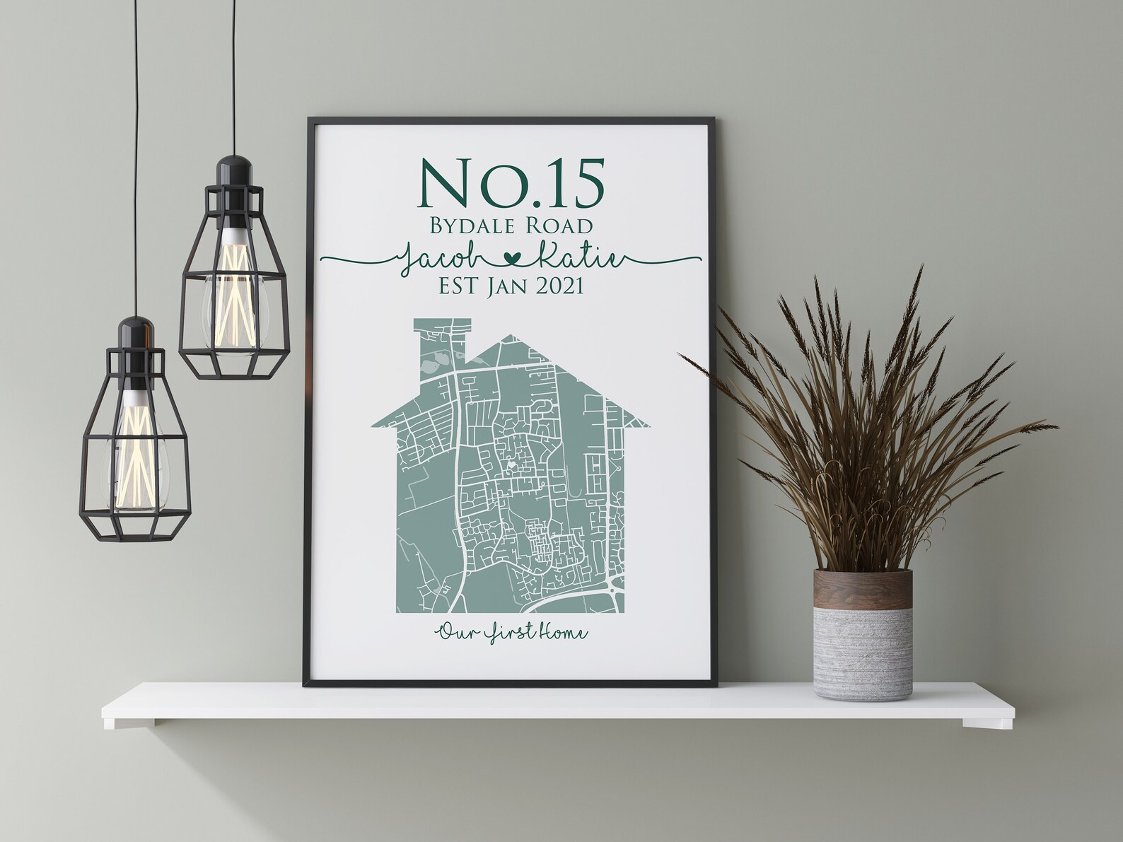 New Home Custom Map Print Any City Map Personalized Map - Etsy UK