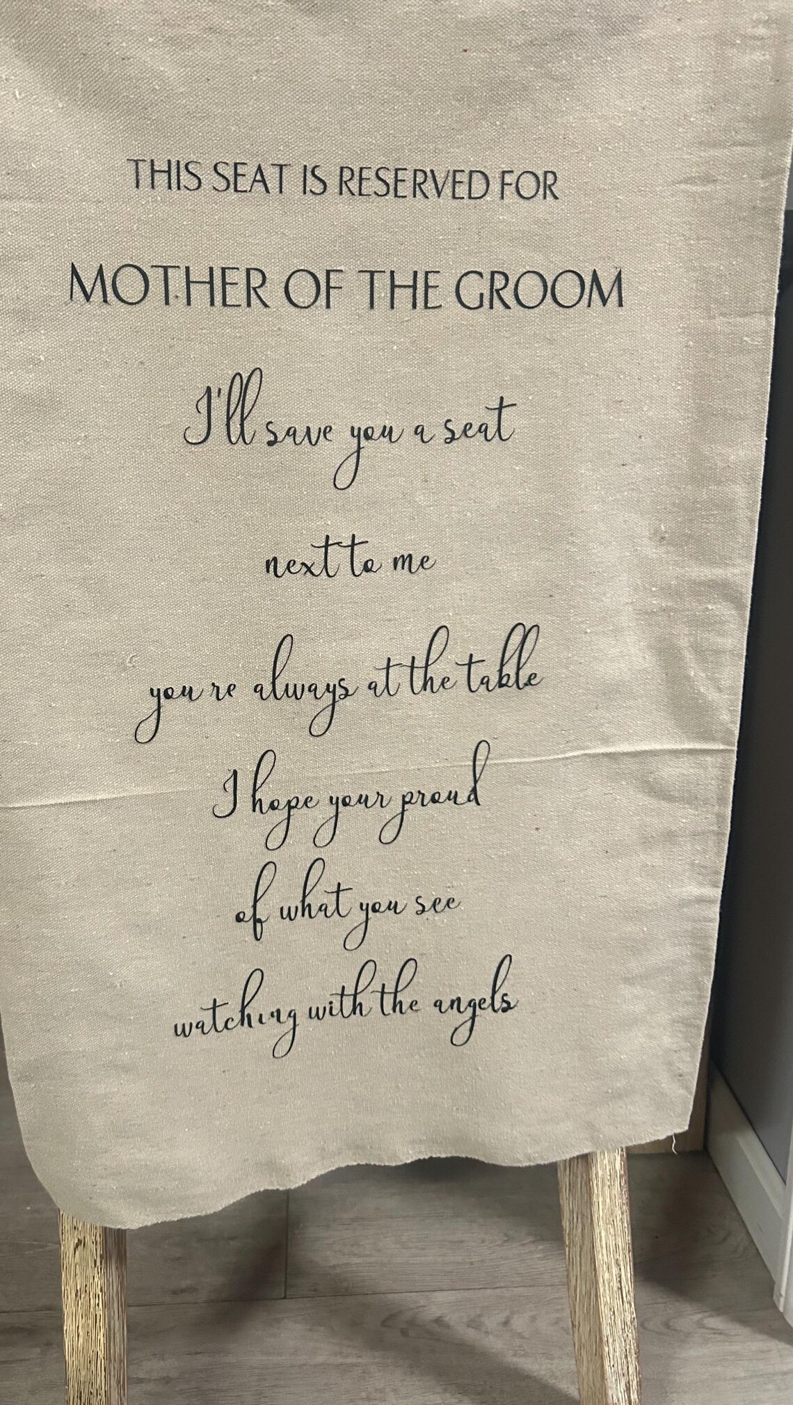 Memorial Banner for Chair - Etsy