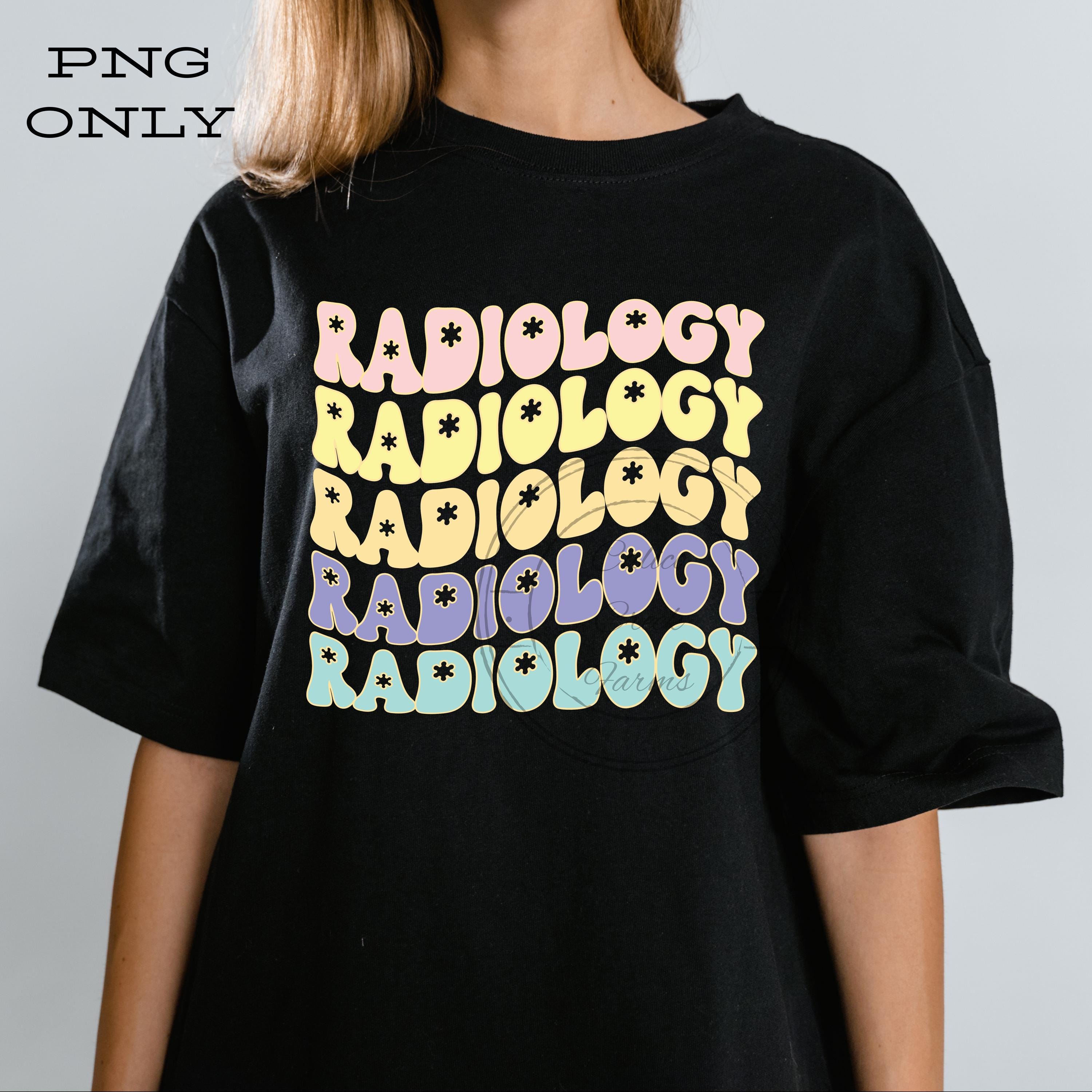 RADIOLOGY Stacked Pastel Colors, Radiology Technologist X-ray Tech ...