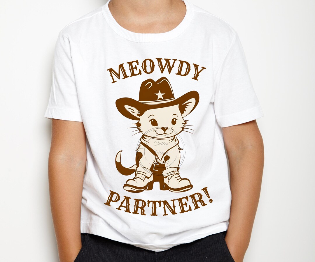 Meowdy Howdy Partner, Sheriff Puss, Cat, Kitten, Wild West, Western ...