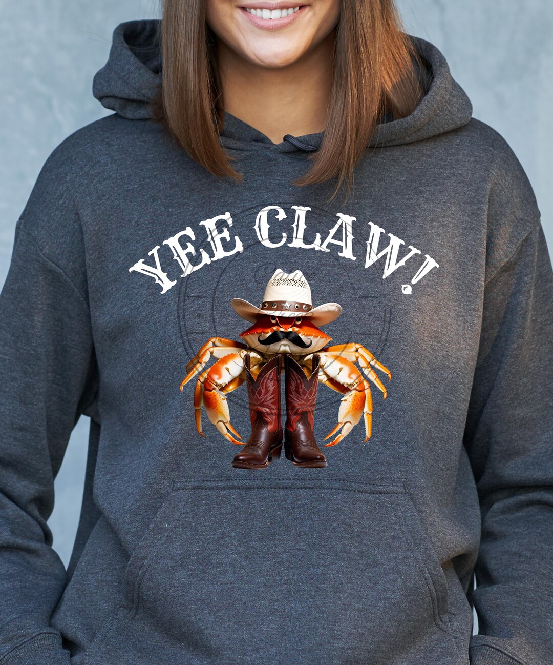 Yee Haw Yee Claw! Crab, Fishing, Funny Puns, Gift PNG Digital Design ...