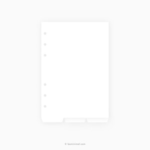 Personal Wide Editable Dividers Template, Printable Planner Divider 3 ...