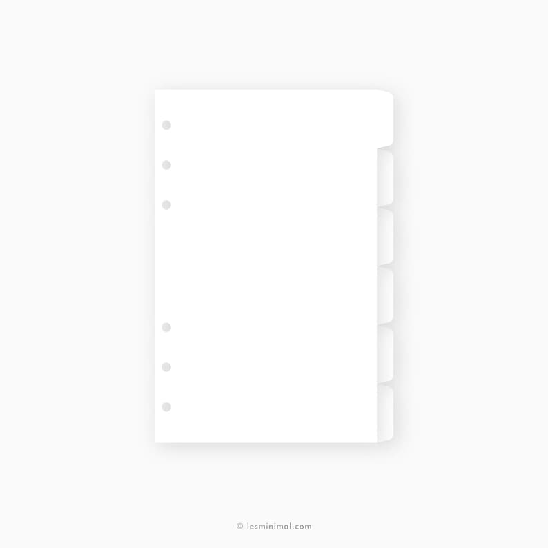 FC Compact Editable Divider Templates Printable Planner | Etsy