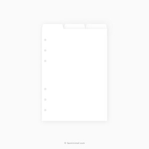 A6 Editable Dividers Template Planners, Printable Monthly Divider Top 3 ...