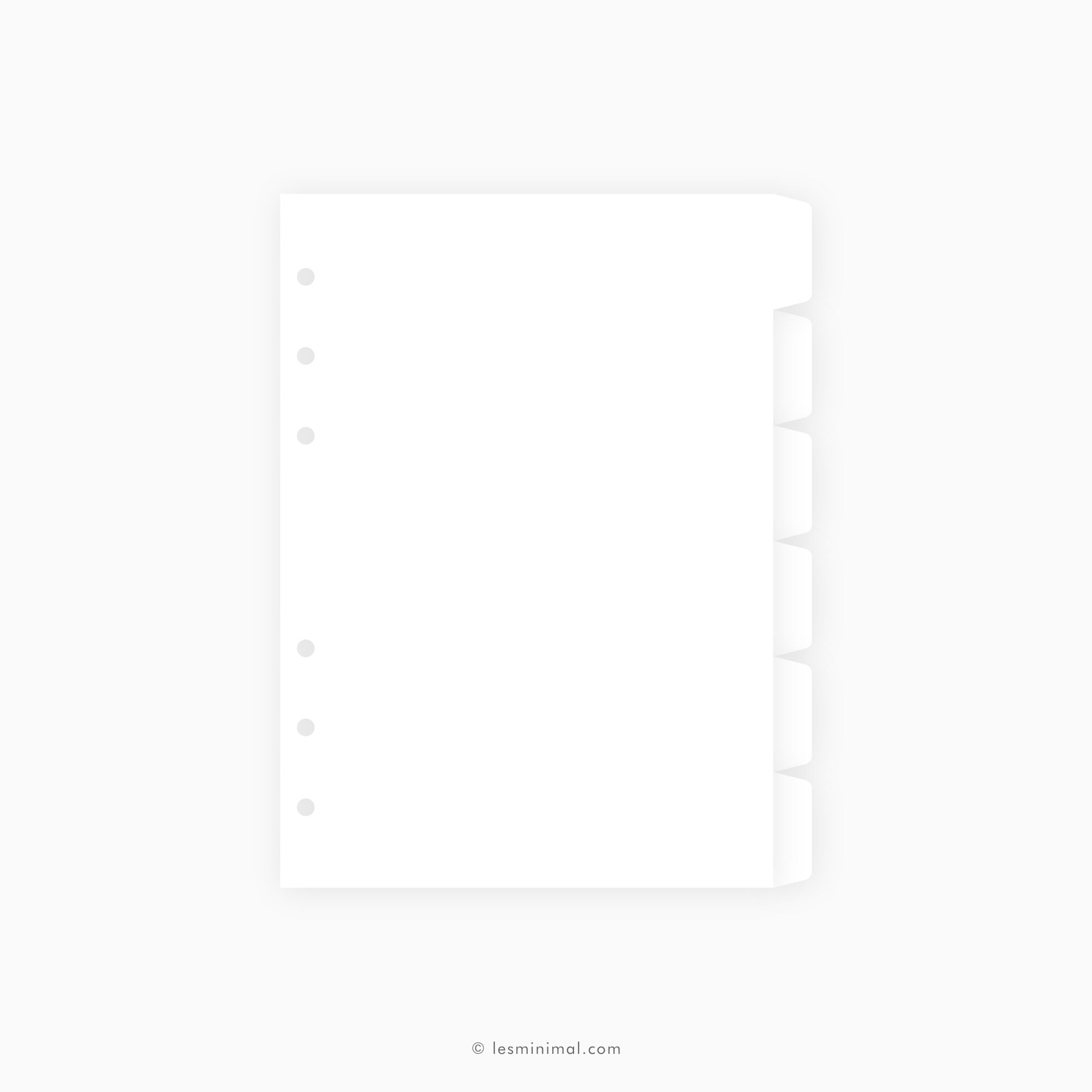 A5 Editable Dividers Template for Planners, Printable DIY Divider Tabs ...