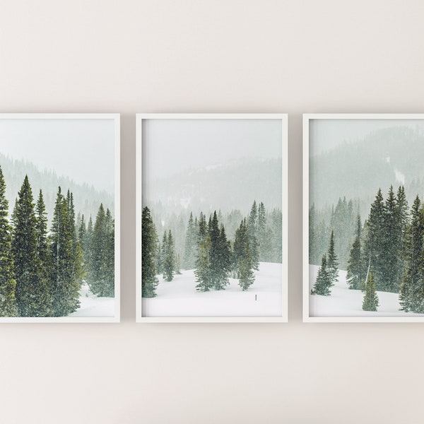 Winter Tree Print - Etsy