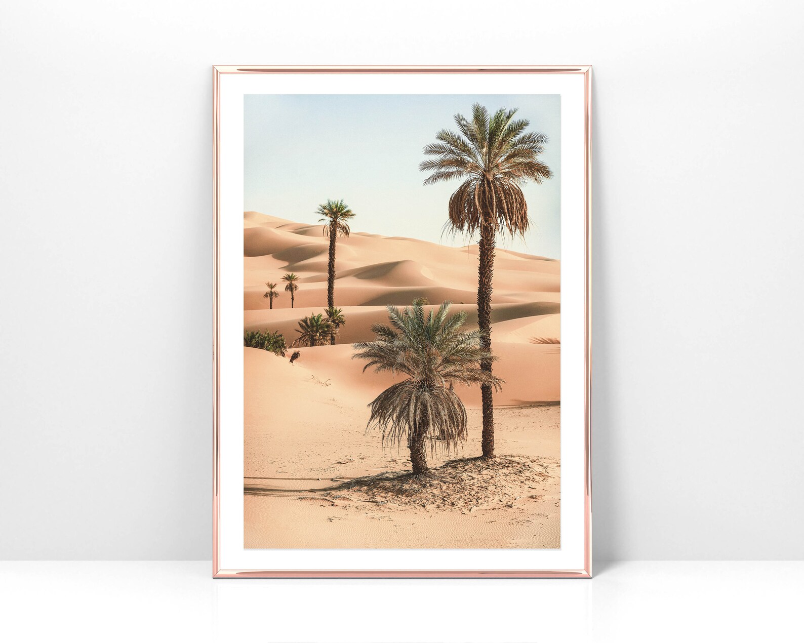 Printable Desert Palm Trees Photo Oasis Art Print Terracotta - Etsy