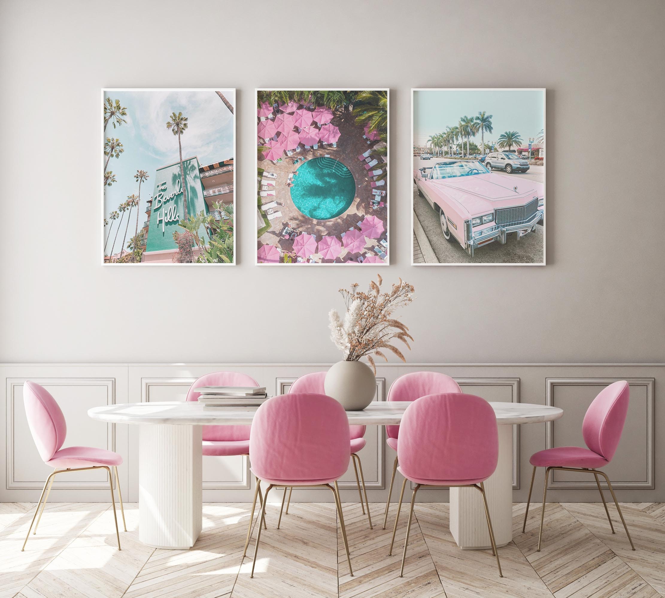 SET OF 3 Printable Photos Beverly Hills Hotel Swimming Pool | Etsy