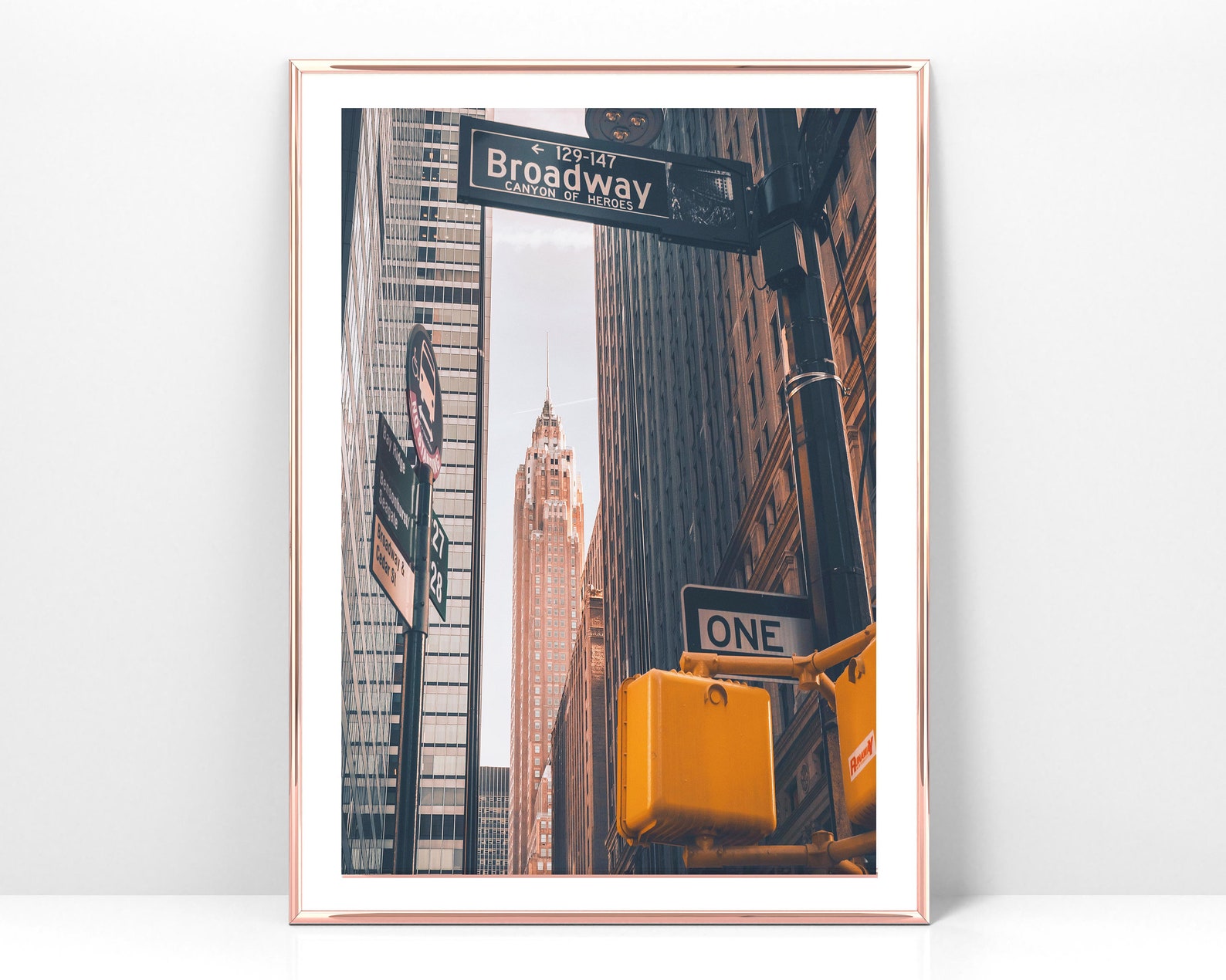 Printable Photo of a Broadway Sign in Manhattan, New York City Digital ...