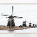 Printable Photo of Dutch Windmills by the Water Modern - Etsy