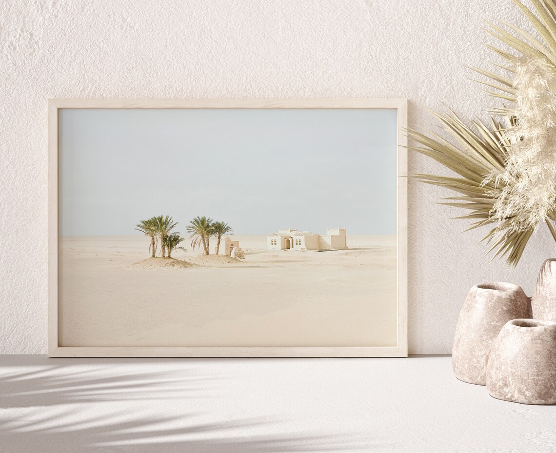 Printable Photo of a Desert Oasis Boho Digital Art Print - Etsy
